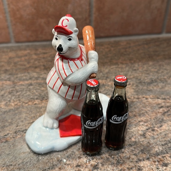 Enesco | Accents | Vintage Enesco Cocacola Baseball Polar Bear With Two ...